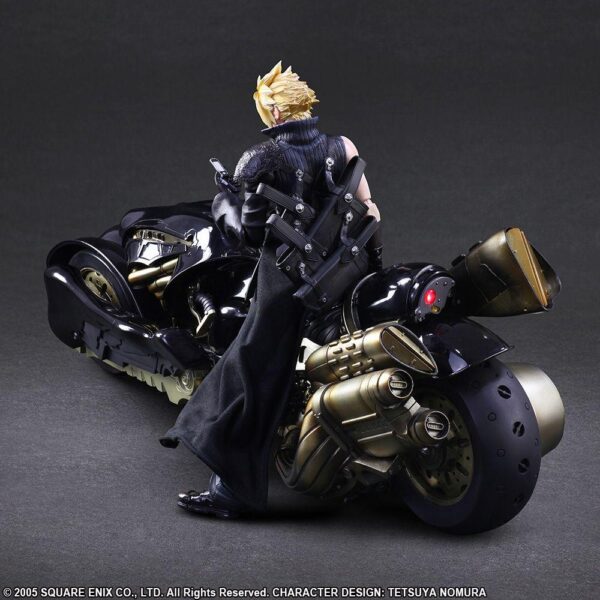 FF VII Advent Children Play Arts -Kai- Cloud Strife & Fenrir