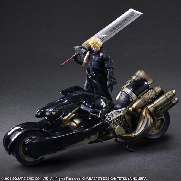 FF VII Advent Children Play Arts -Kai- Cloud Strife & Fenrir