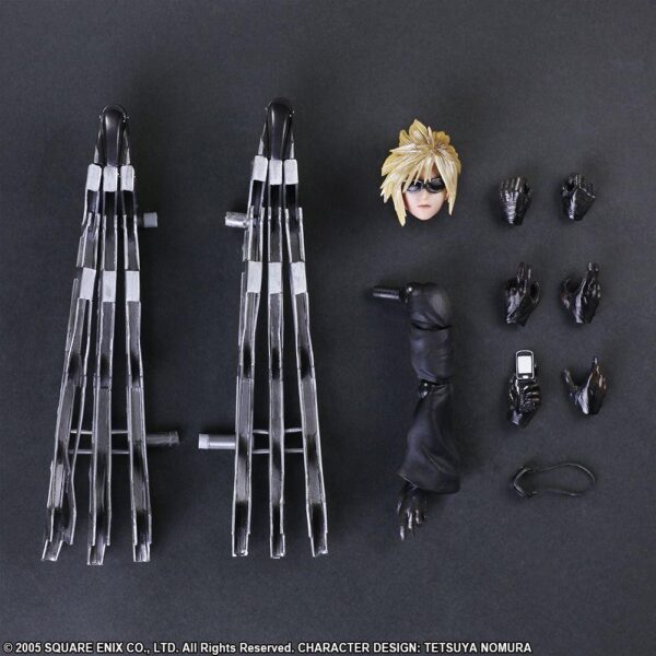 FF VII Advent Children Play Arts -Kai- Cloud Strife & Fenrir